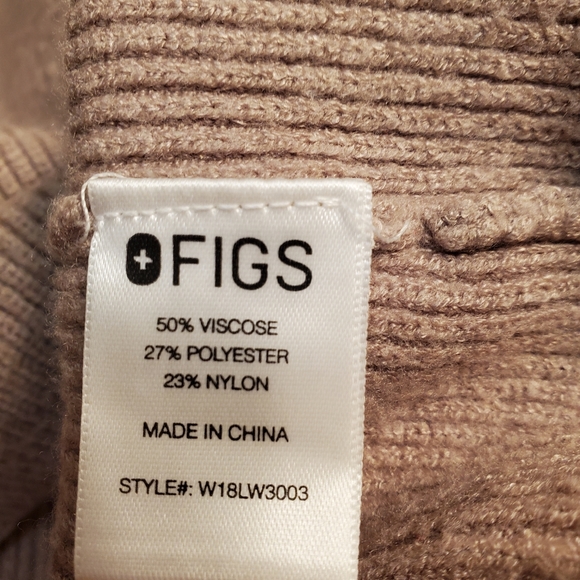 Figs | Sweaters | Figs Loungewear Latte Ribbed Knit Pocket Sweater ...